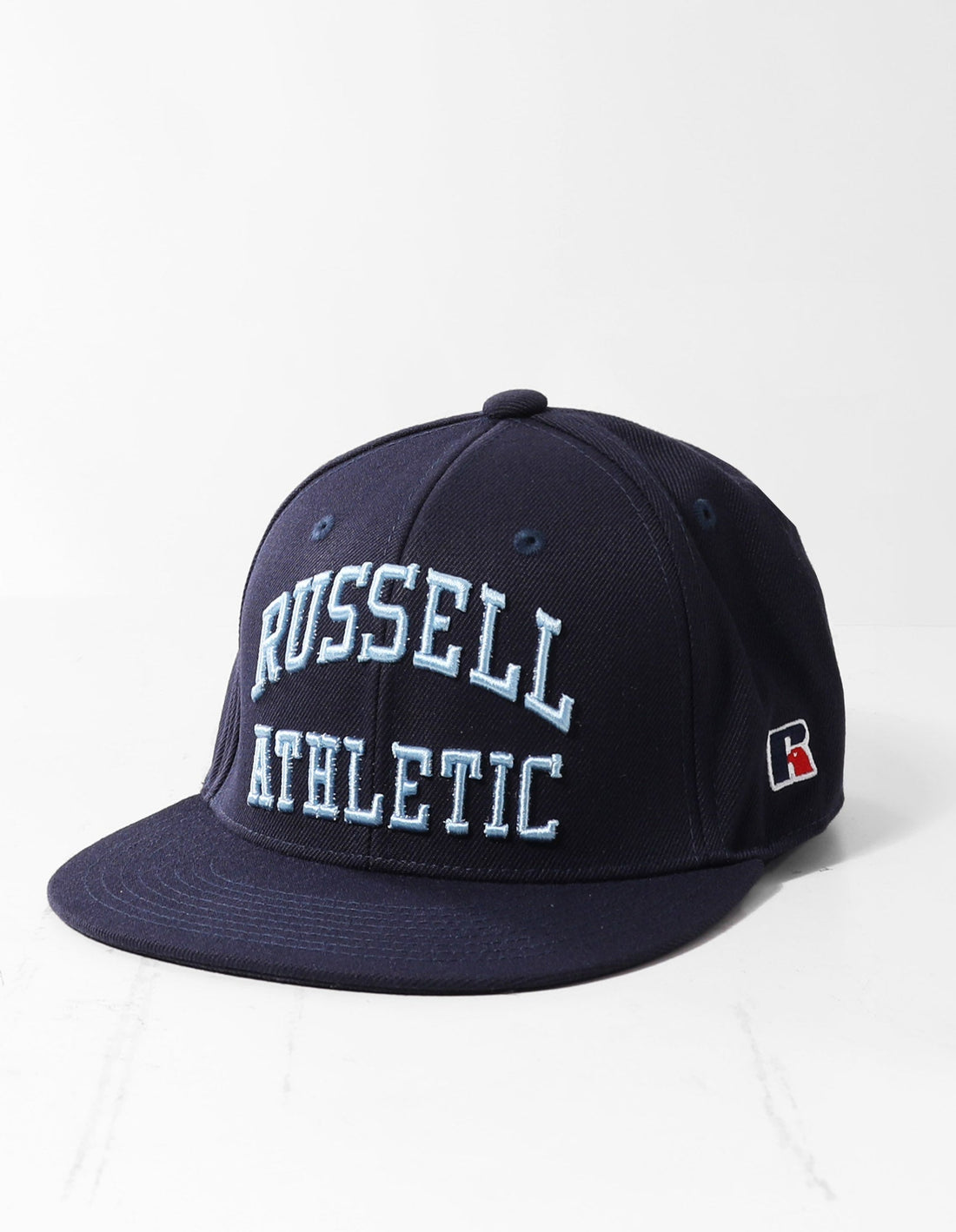 Russell Athletic Mens Cap | Arch Logo Snap Back 3D Hat in Navy ...