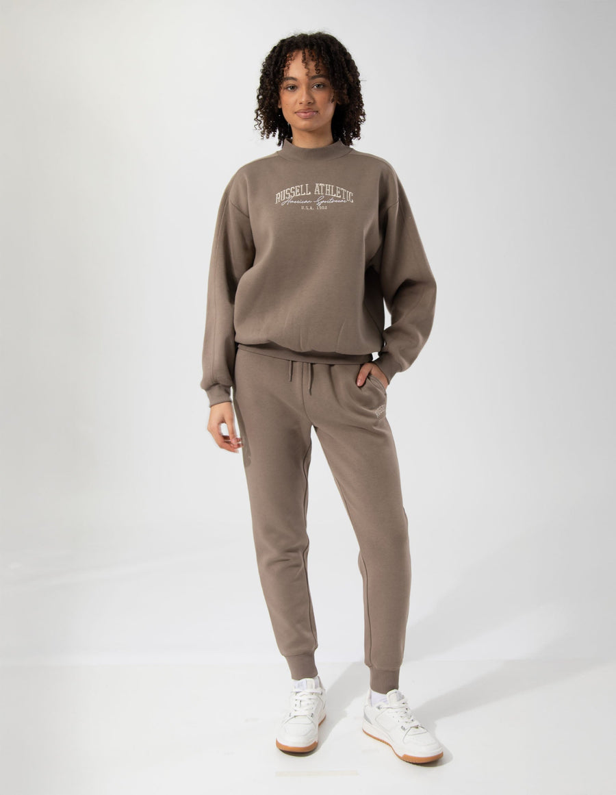 Arch Logo Women's Trackpants - Mocha – Russell Athletic Australia